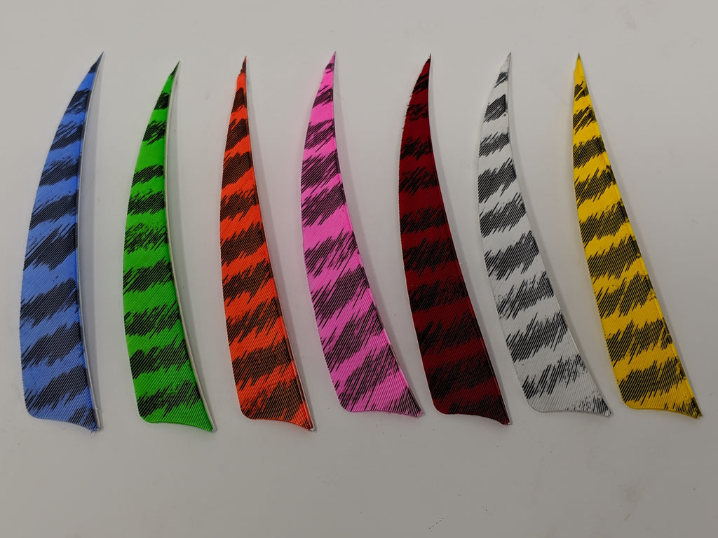 Archery Past 4" Barred Feathers, Shield or Parabolic