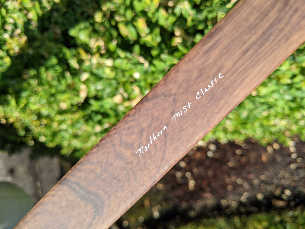 USED 68" Northern Mist Classic Longbow, 54# @28" – Archery Past