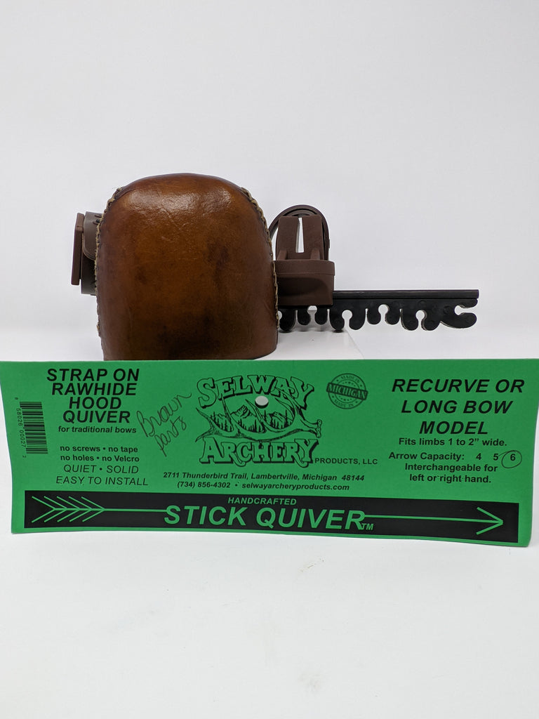 Selway Rawhide Strap on Bow Quiver for Longbows or Recurves – Archery Past